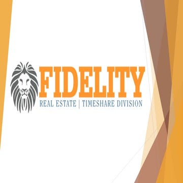 Fidelity Resales Company Presentation | PPTX