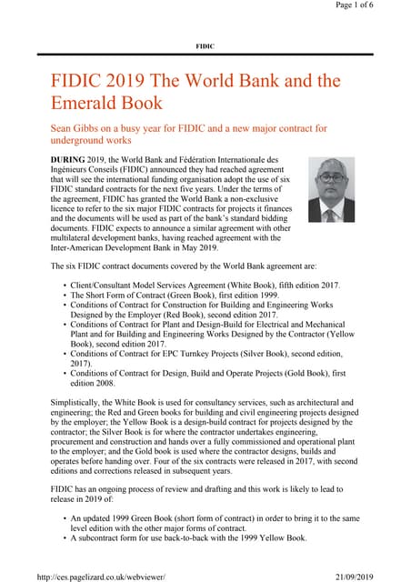 History of Fidic Type of Contract in Claims | PPTX