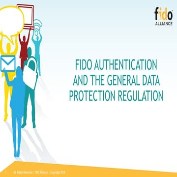 FIDO Authentication and GDPR | PDF