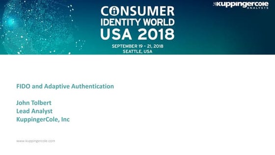 Deploying FIDO Authentication - Business Considerations | PPT