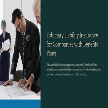 Uses of Fiduciary Liability Insurance for Companies with Benefits Plan ...