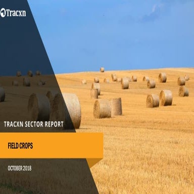 Tracxn - Field Crops Startup Landscape | PDF