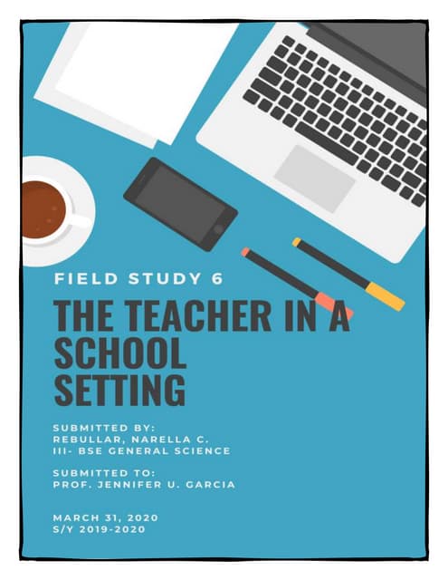 Field study 1 episode 1 | DOC | Educational Assessment | Education