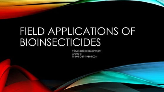 Biopesticides | PPT