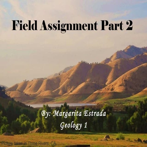 Field assignment part 2 | PPT