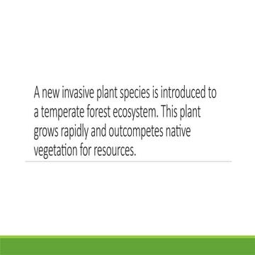 field ecology questions about invasive plants | PPTX