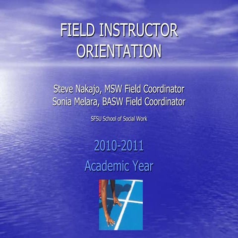 Field introduction 2010 2011 | PPTX