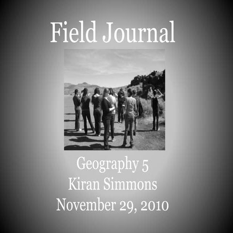 Field Journal: Geography 5 | PPT