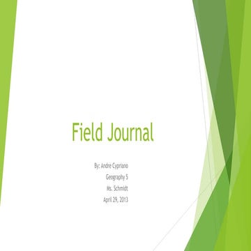 Field journal powerpoint | PPT