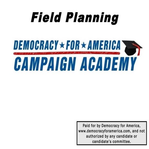 Field planning slides | PPT
