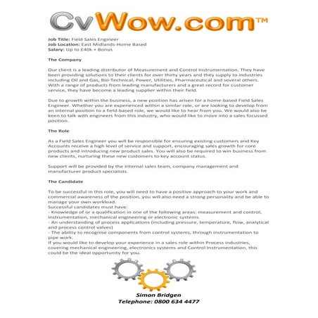 Field Sales Engineer | DOC