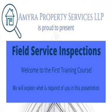 Field service inspections | PPT