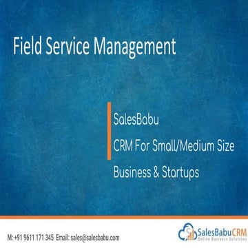 Field service management | PPTX