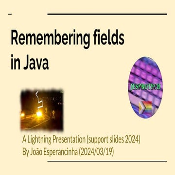 Fields In Java And Kotlin And What To Expect Pptx