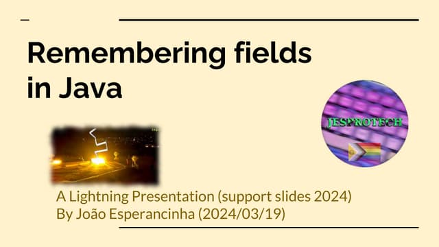 Fields In Java And Kotlin And What To Expect Pptx