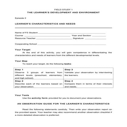 Field study 1(episode 2) | DOC