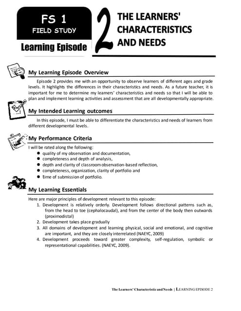 Field Study 1, Episode 6 "Home – School Link" | DOCX | Parenting ...