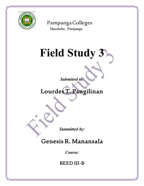 Field Study 3 Episode 2 | DOCX