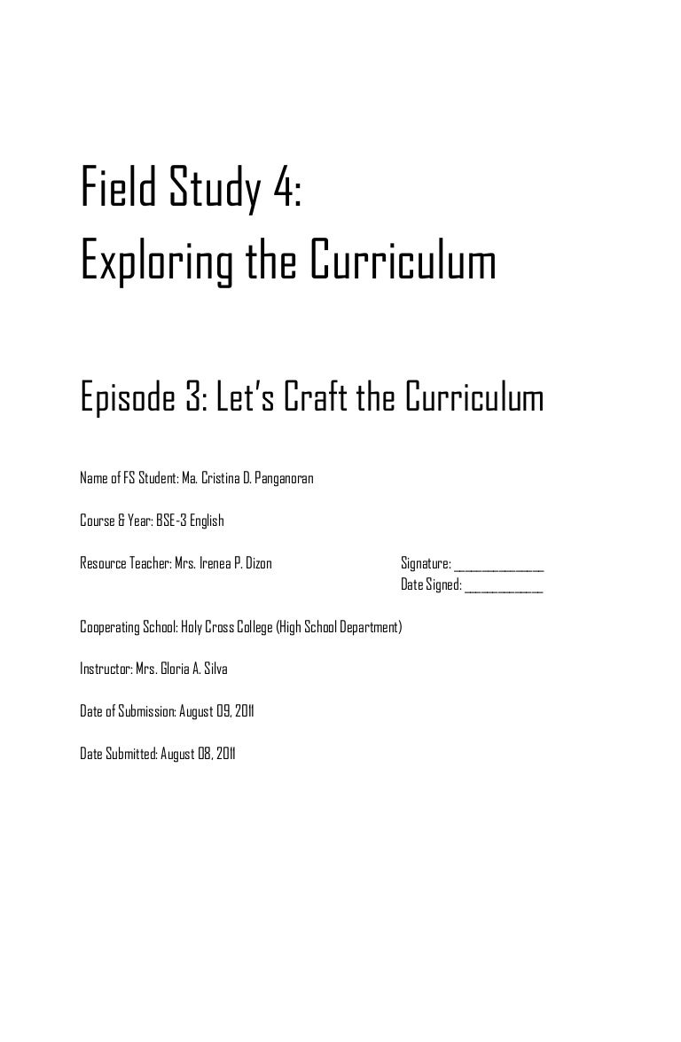 Field Study 4 Episode 3
