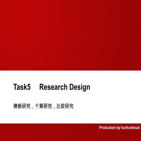 Field study topic5 research design | PPT