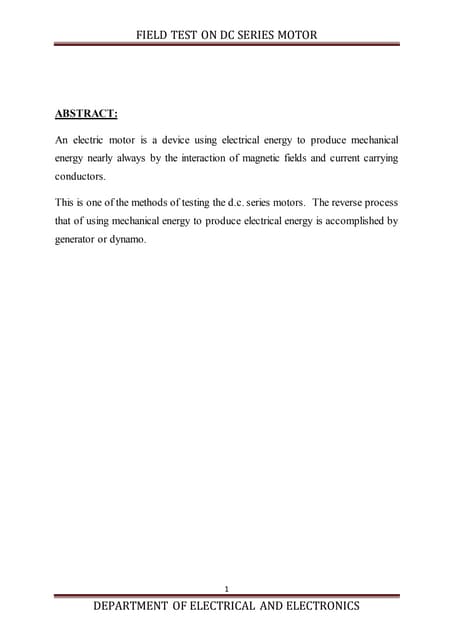 Simple Model of DC Motor using LTspice | PDF