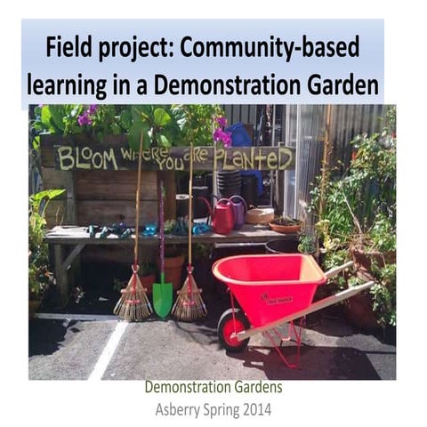 Fieldwork check in demonstration gardens | PPTX