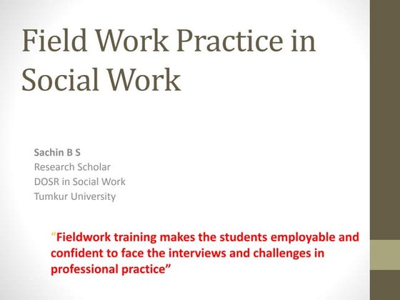 SOCIAL WORK VIVA REPORT | PDF