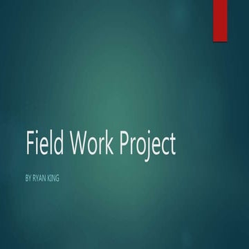 Fieldwork presentation | PPTX
