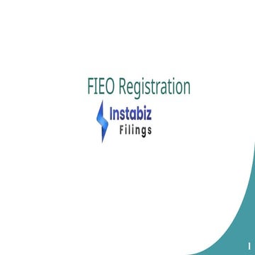 FIEO Registration: A Step-by-Step Approach | PPTX