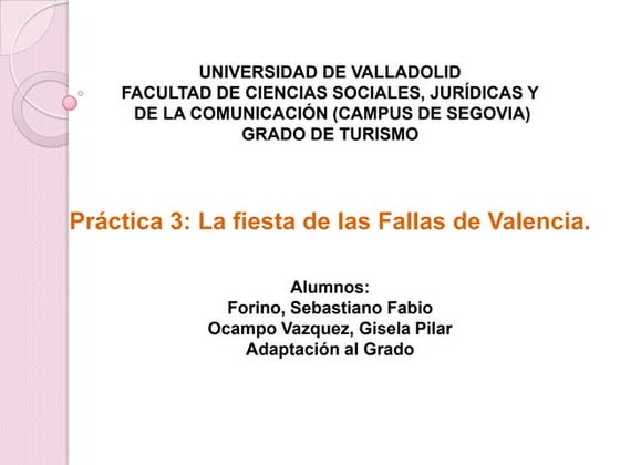 Fiesta de las fallas | PPTX