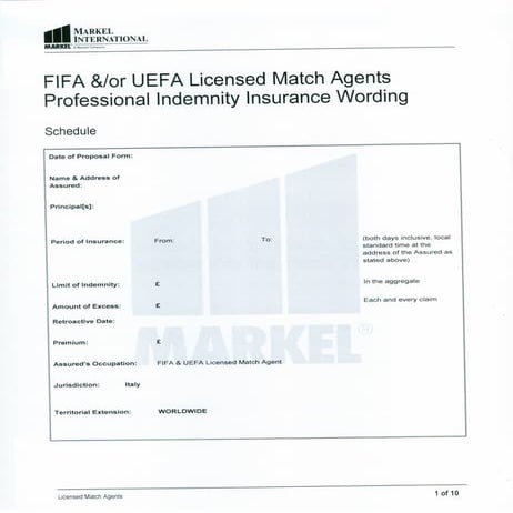 Fifa uefa match agent - wording | PDF