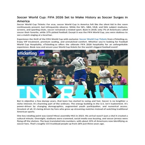FIFA 2026 Set to Make History as Soccer Surges in America.docx
