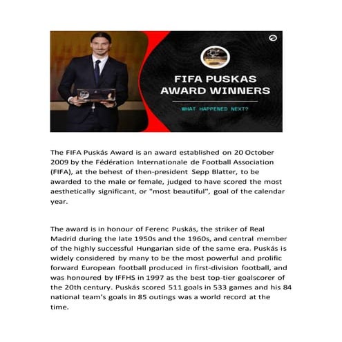 Fifa Puskas Award | DOC