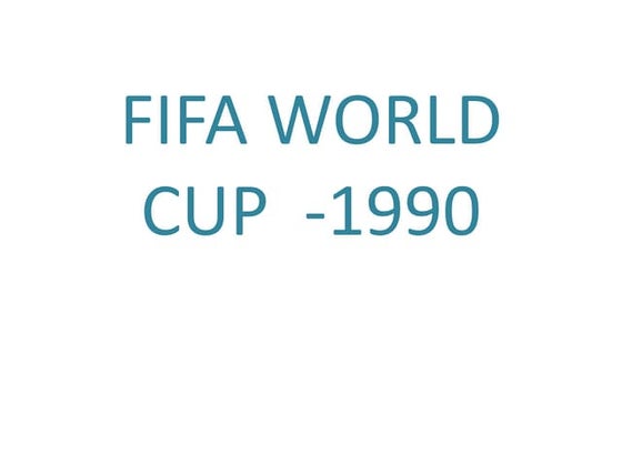 Fifa world cup | PPT