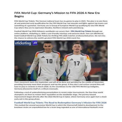 FIFA World Cup Germany’s Mission to FIFA 2026 A New Era Begins.docx
