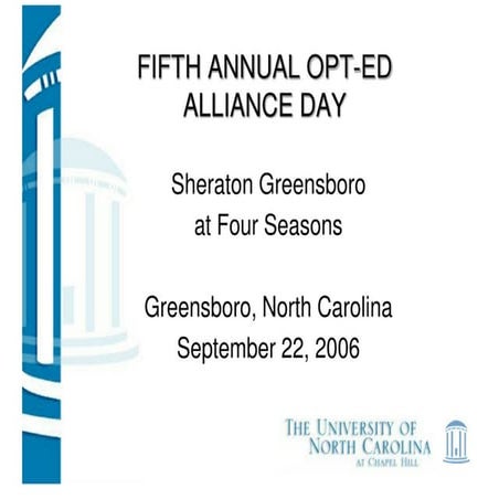 FIFTH ANNUAL OPT-ED ALLIANCE DAY | PDF