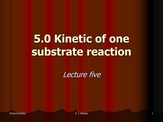 Derivations of ENZYME KINETICS (Part 1 - simplified and detailed) | PDF