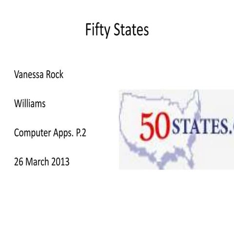50 states | PPTX