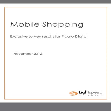 Figaro Digital mobile shopping November 2012 | PDF