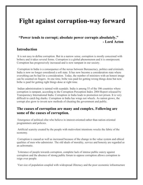 Graft and corruption | PPTX