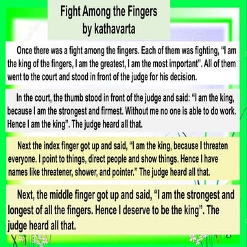 FIGHT AMONG FINGERS STORY.pptx