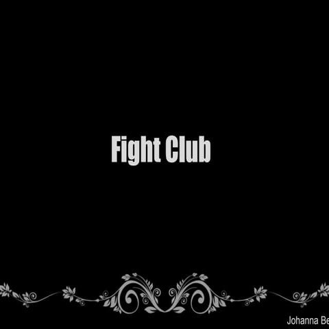 Fight Club | PPTX | Drama | Genres