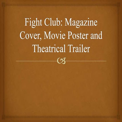 Fight club magazine cover | PPTX