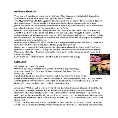 Fight club report | DOCX