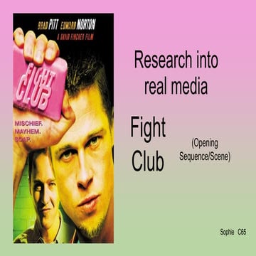 Sophie: Fight Club | PPTX