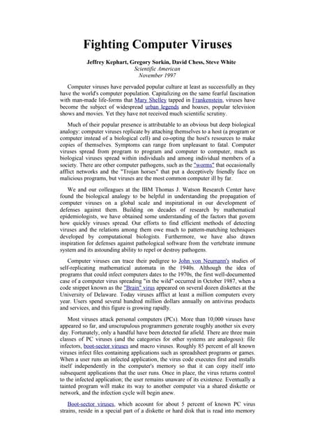 Virus vs Anti-Virus | PPT