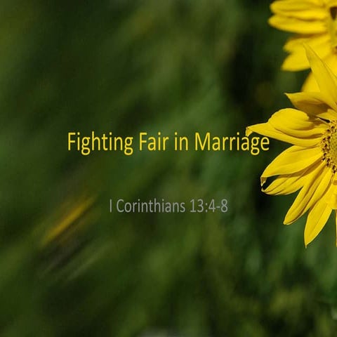 Fighting Fair In Marriage | PPTX | Marriage and Civil Unions | Family ...