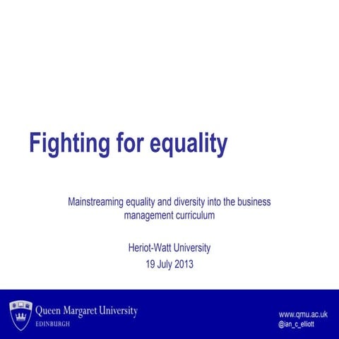 Fighting for equality | PPTX