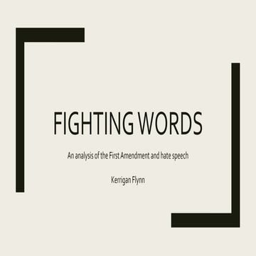 Fighting Words | PPT