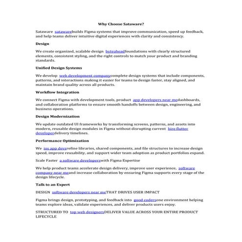 Figma UI/UX Design & Digital Experience Services | PDF